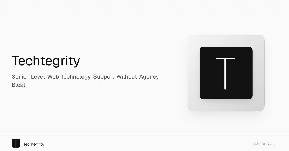 Techtegrity - Chris Borgia, Fractional CTO, Technology Consulting ...